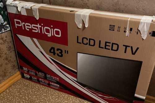 Телевизор Prestigio LED LCD TV mate 43" серебристы