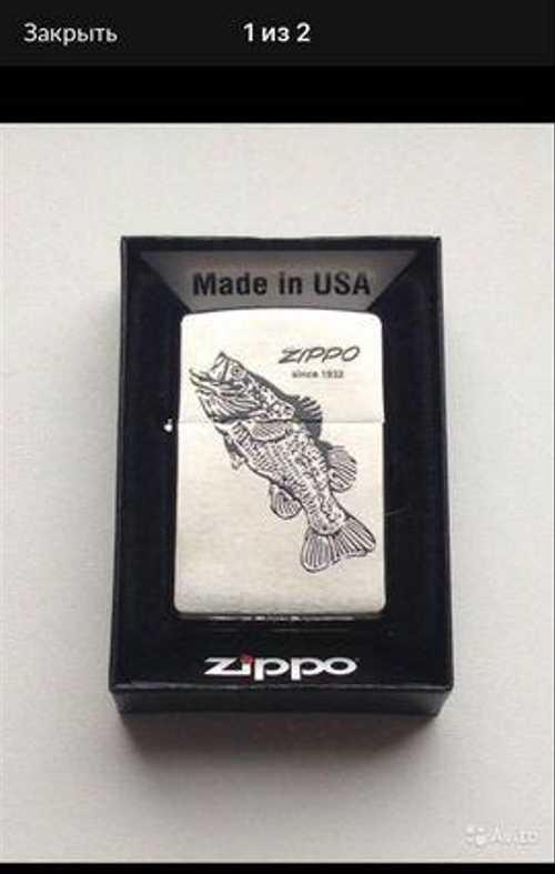 Зажигалка Zippo Black Bass