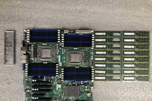 Комплект: MB-D Supermicro X9DRi-LN4F+2x2670v2+64GB