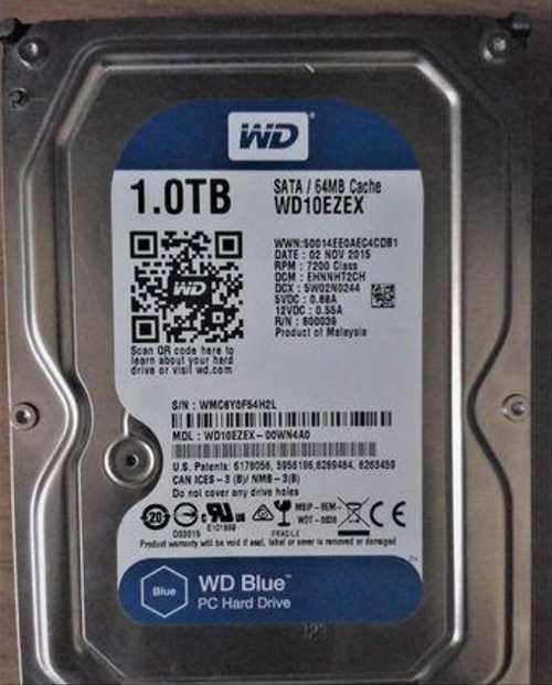 HDD Western Digital Blue 1000 Gb 7200