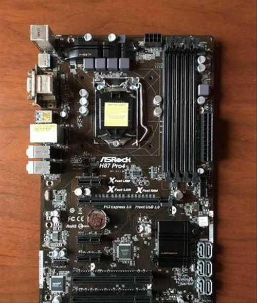 ASRock H87 Pro4, Core I7-4770, DDR3 16 Gb, SSD, 2x | Festima.Ru ...