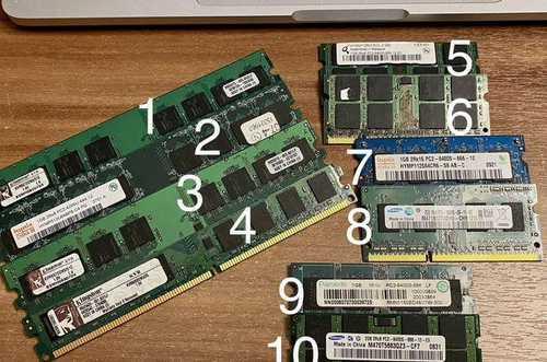 Оперативная память (DDR2, DDR3)
