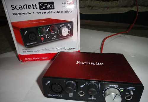 Звуковая карта focusrite scarlett solo 3nd gen