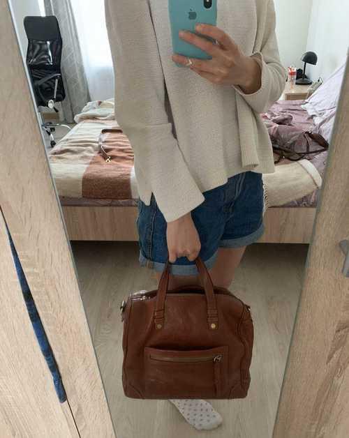 Кожаная Сумка Massimo Dutti