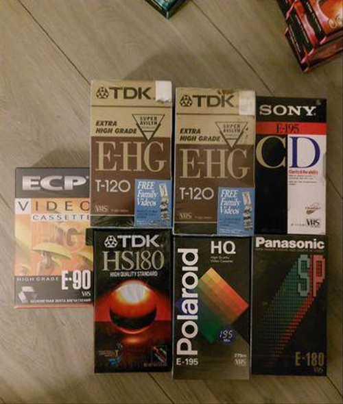 Видеокассеты новые VHS