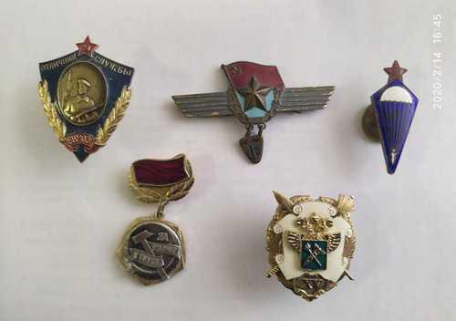 Знак Парашютист Отличник службы ввмооп+