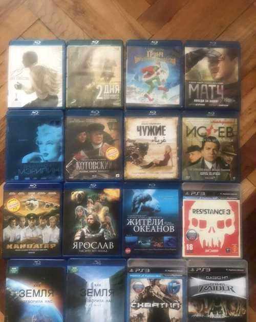 13 Blu-ray дисков (фильмы) + 3 игры для PS3