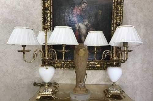 Настольная лампа фарфор, Италия