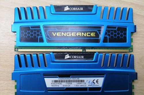 Оперативная память DDR3 Corsair 8Gb(2x4Gb) 1600MHz