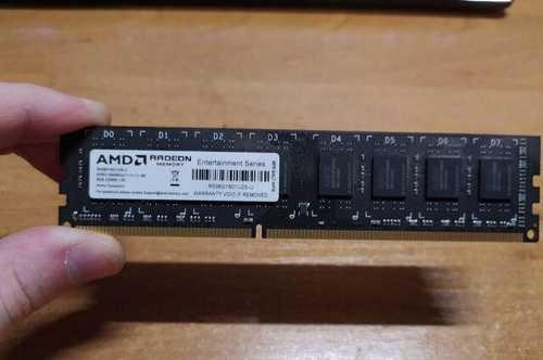 Оперативка AMD Radeon (R538G1601U2S-U) 8 гб DDR3