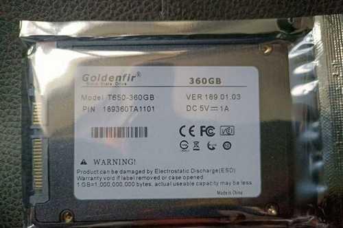 SSD 360gb новый