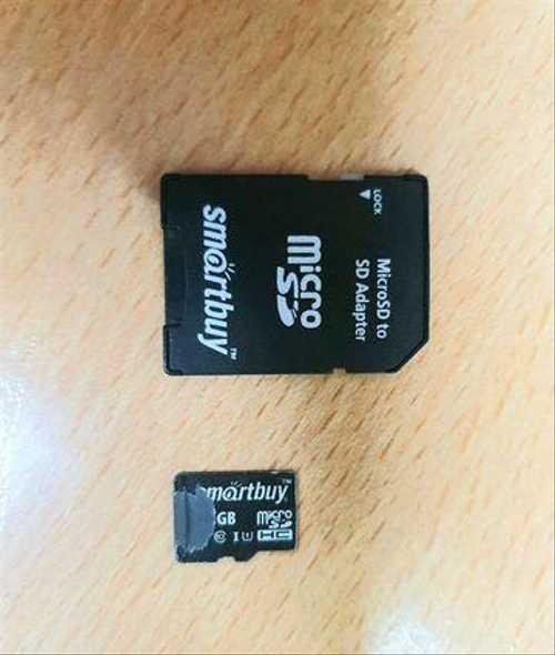 Smartbuy MicroSD HC + переходник на SD