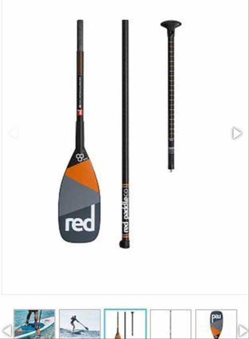 Весло SUP разборное RED paddle 21 carbon ultimate