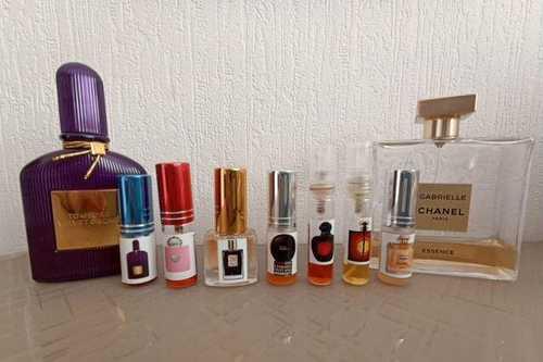 Отливанты Kilian, Amouage, Tom Ford, Chanel, Dior