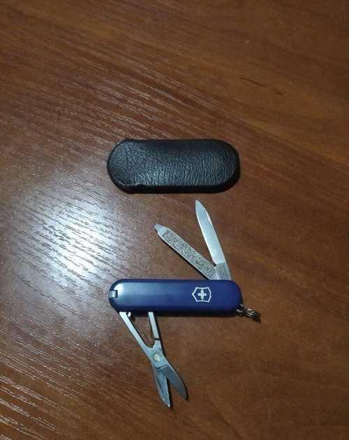 Нож-брелок victorinox classic SD blue