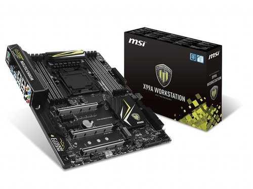 MSI X99A workstation + i7-5820k