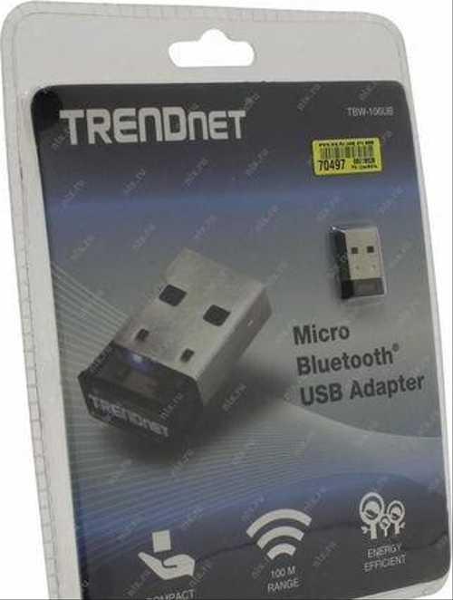 Bluetooth адаптер Trendnet TBW-106UB