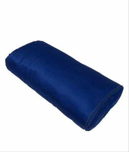 Болстер для йоги Айенгара прямоугольный шерстяной 60 см (2 кг, 60 см, синий)