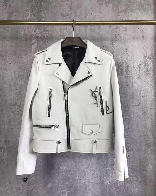 Куртка кожаная Ysl Saint Laurent