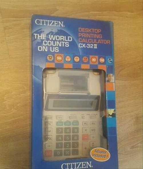 Калькулятор Печатающий citizen CX-32 II