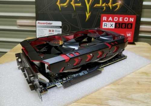 Видеокарта Radeon rx580 Red devil golden, 8 gb