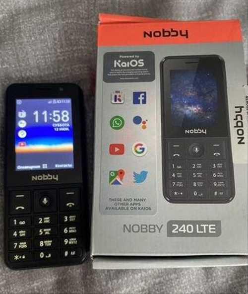 Телефон nobby 240 lte. Nobby 240 LTE.