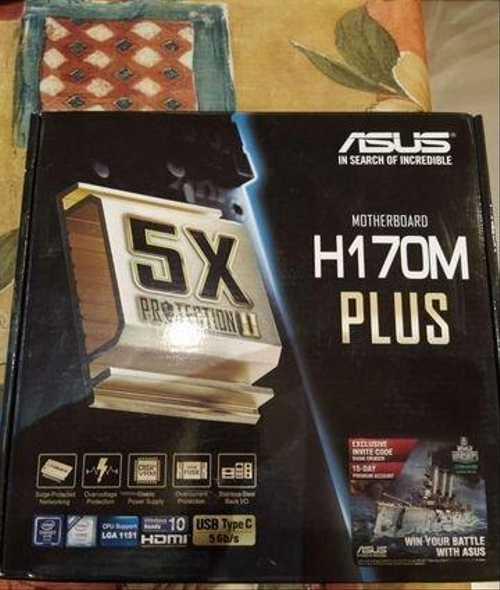 Asu H170M-Plus+SSD+