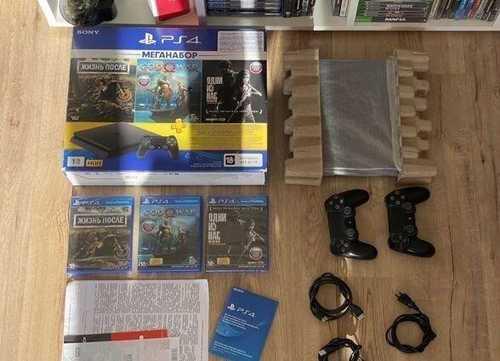 PS4 Playstation 4 Slim sony PS4 + игры mk11 GTA5