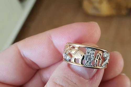 Золотое кольцо 585 пробы Россия