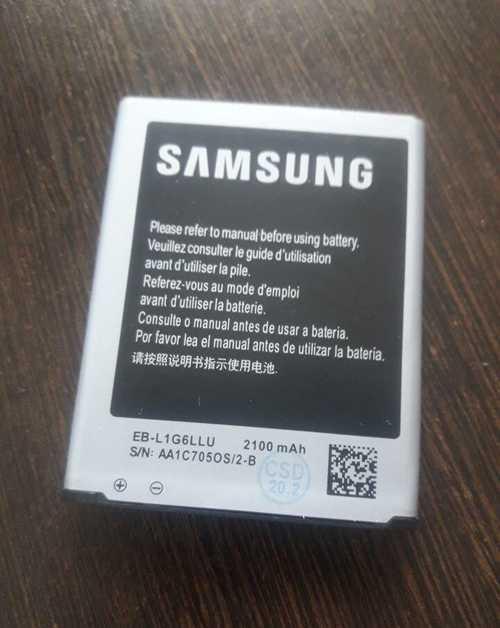 Новая акб Samsung EB-L1G6LLU