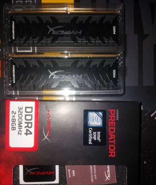 Оперативная память 16 gb ddr4 hyperX predator 3200