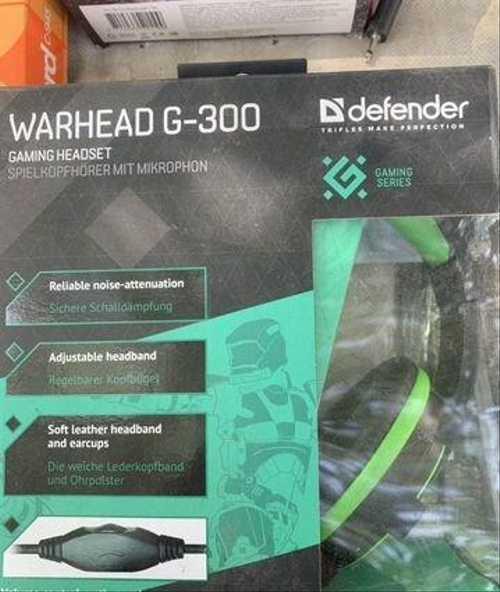 Наушники defender g-300 warhead б/у в коробее в хо