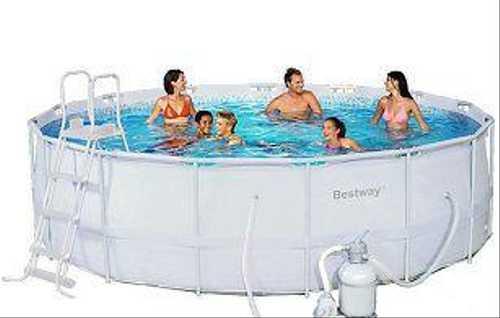 Каркасный бассейн BestWay 56451 Power Steel Frame