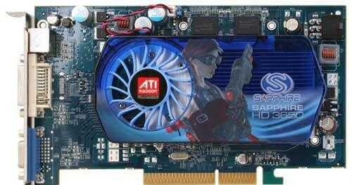 Видеокарта для AGP разъема Sapphire Radeon HD 3650