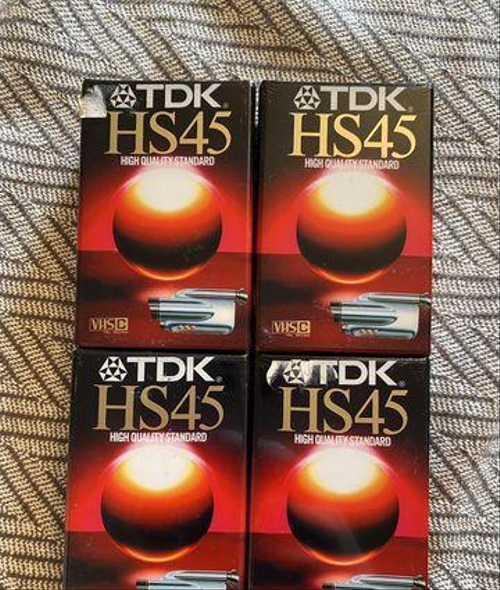 Видеокассеты новые tdk HS45
