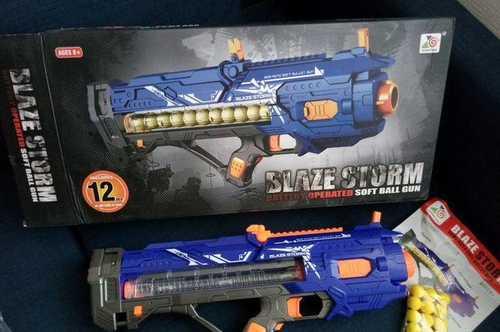 Nerf аналог Бластер Blaze Storm с круглыми пулями