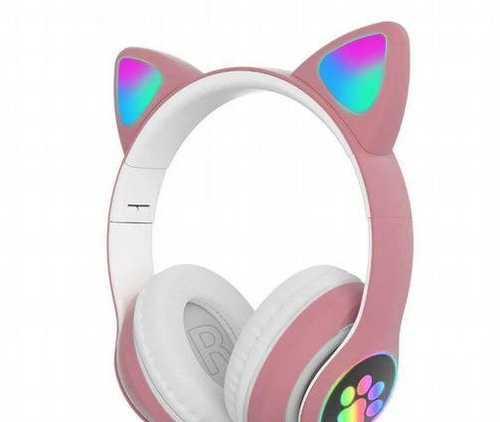 Наушники Bluetooth Cat Ear светящиеся с ушками P33