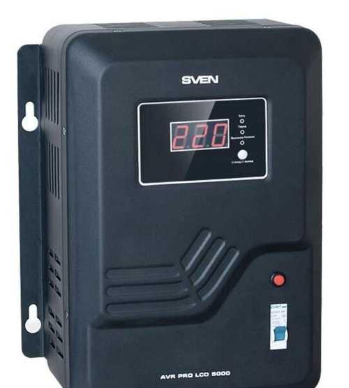 Стабилизатор напряжения sven AVR PRO LCD 5000 (4 к