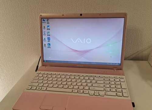 Ноутбук Sony Vaio Core i3 розовый