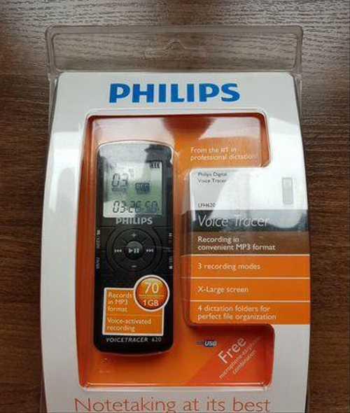 Цифровой диктофон philips