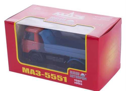 Маз-5551 (1985-1993), красный-синий самосвал