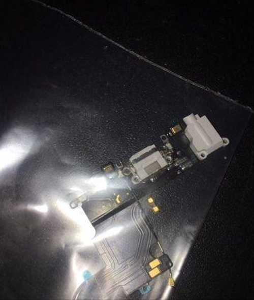 Шлейф с разъёмом зарядки iPhone 6s/гарнитуры/микро