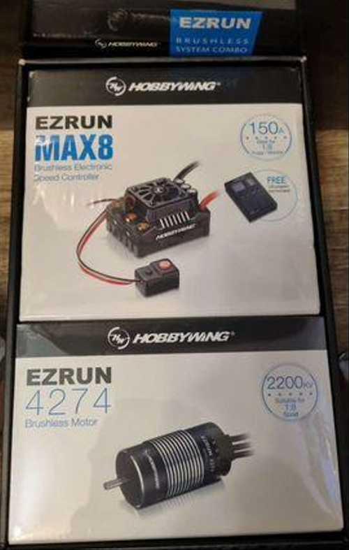 HobbyWing Max8 + Ezrun 4274 (комбо) 2-6s