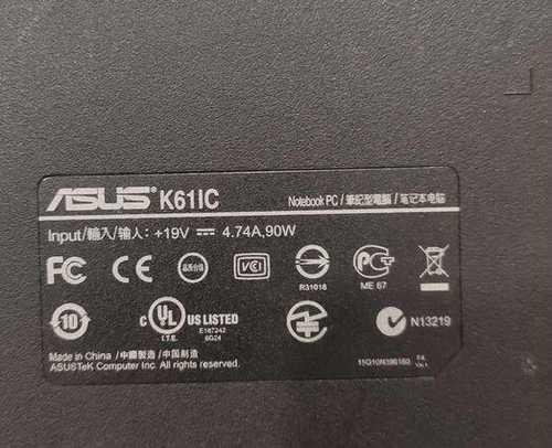 Ноутбук Asus K61ic разбор