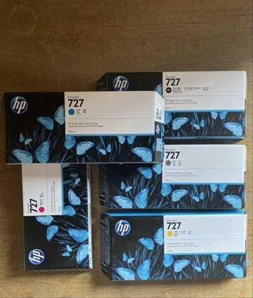 Картриджи HP 727, HP 81, HP 72 новые, свежие