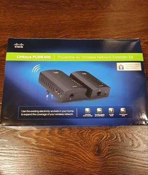 Wi-Fi+Powerline адаптер Cisco Linksys plwk400