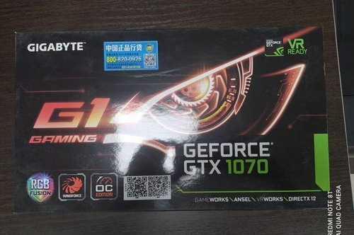 Видеокарта Gigabyte Geforce GTX1070 8gb