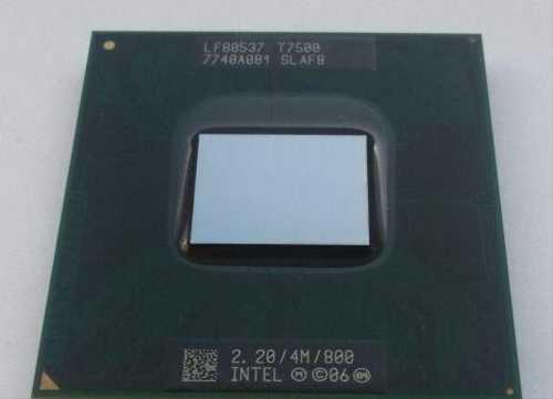 Intel Core 2 Duo T7500 2.2GHz для ноутбука