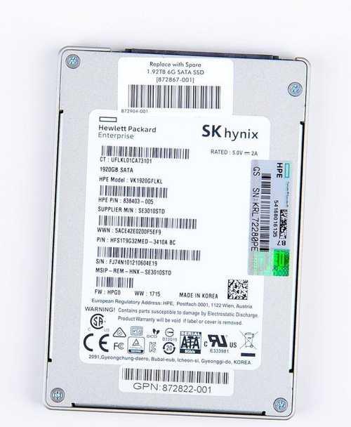 SSD HP 1.92TB 872056-001 SATA