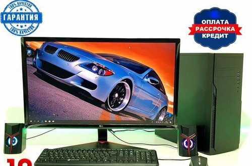 Пк на Intel Core i3-8100 + DDR4 12Gb + 27" Монитор
